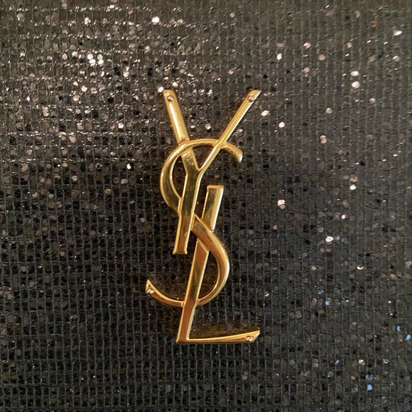 Yves Saint Laurent | Bags | Authentic Ysl Crossbody Rare Glitter Woc ...